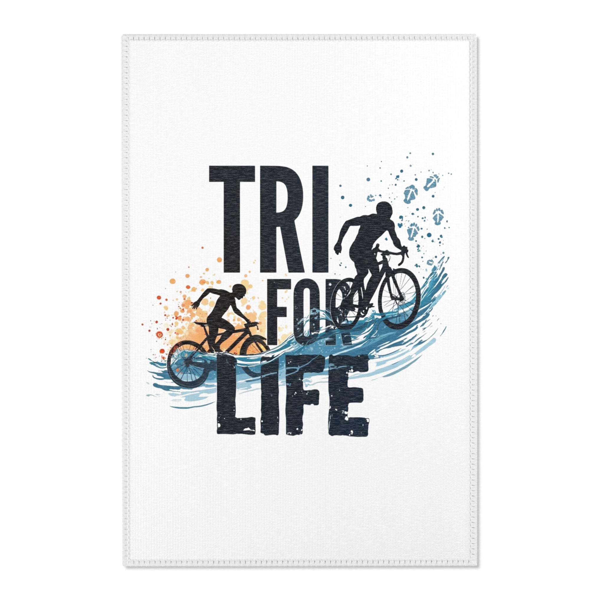 Area Rug – Durable Chenille Flat-Lay Design | Home Décor – TriLaunchpad